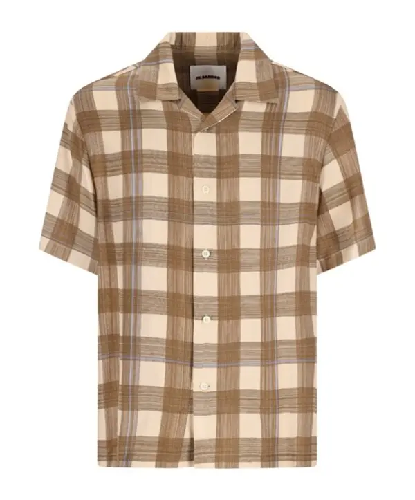 JIL SANDER Checked Button-up Shirt - Multi