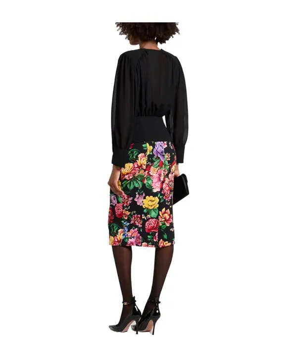 Dolce & Gabbana Floral Pencil Skirt