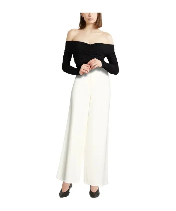Max Mara Minimalist Solid-color Wide-leg Pants