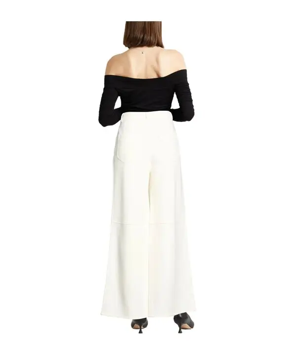 Max Mara Minimalist Solid-color Wide-leg Pants