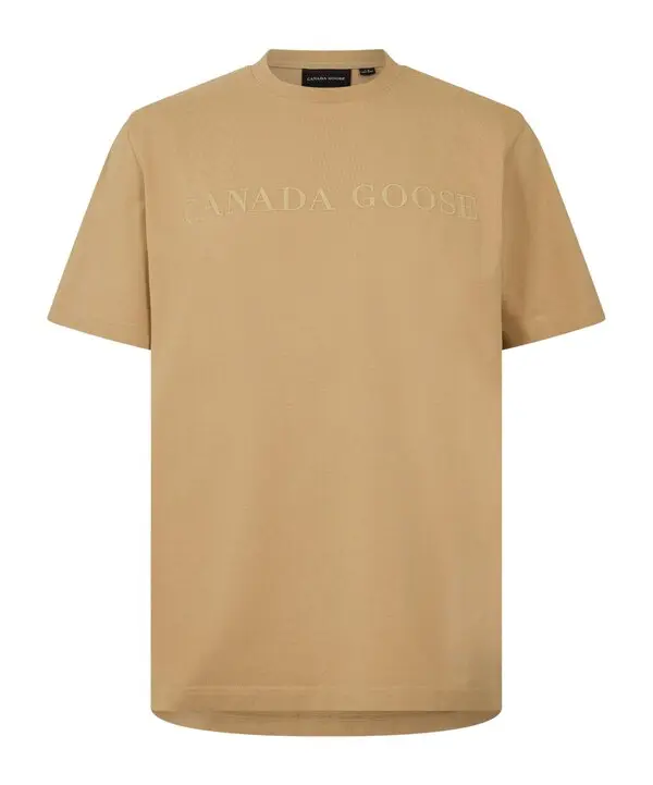 Canada Goose Pure Cotton Round-neck T-shirt - Beige