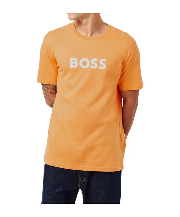 Hugo Boss Bright Orange Crewneck Shortsleeve Top