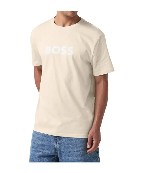 Hugo Boss Light Apricot Crewneck Shortsleeve Top