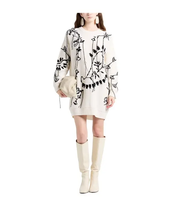 Max Mara Two-tone Knitted Dress