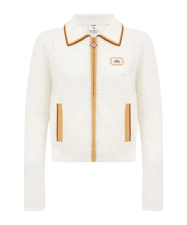 Casablanca Collared Jacket With Contrasting Trim - No