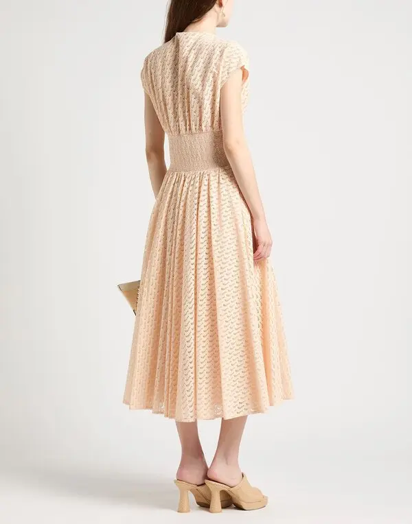 Tory Burch Solid Color Short Sleeve Dress