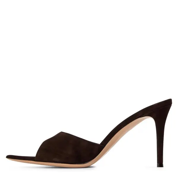 GIANVITO ROSSI Minimalist Heeled Slide Sandals