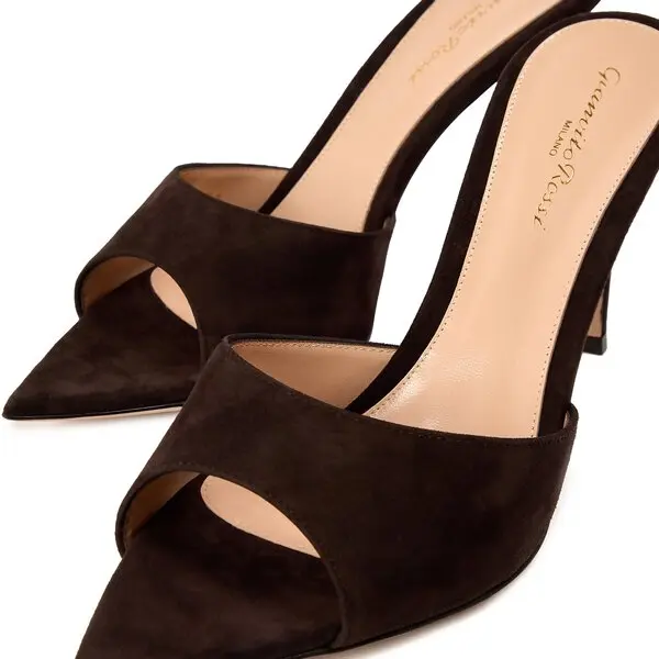 GIANVITO ROSSI Minimalist Heeled Slide Sandals