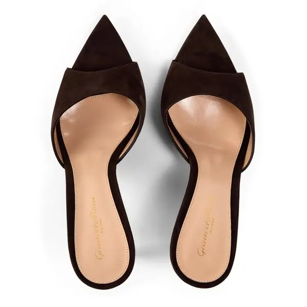 GIANVITO ROSSI Minimalist Heeled Slide Sandals