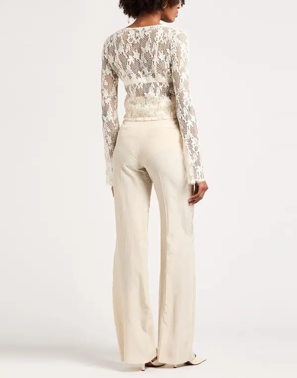 Sportmax Wide-leg Trousers With Crystal Embellishments