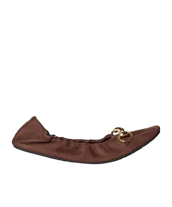 Gucci Solid Color Ballerina - Red