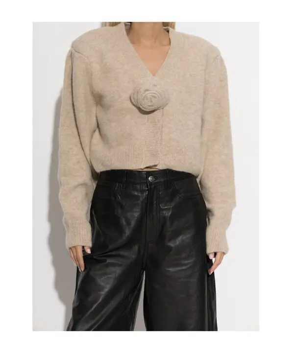 ROTATE BY BIRGER CHRISTENSEN Knit Flower Cardigan