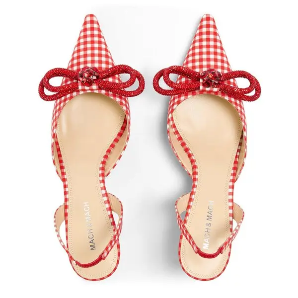 MACHMACH Polka Dot Slingbacks