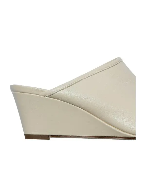 AeydĒ Solid Color Wedge Heeled Sandals