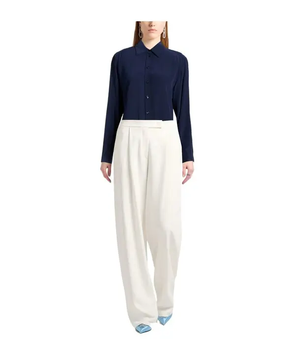 Dolce & Gabbana Solid-colored Chiffon Shirt