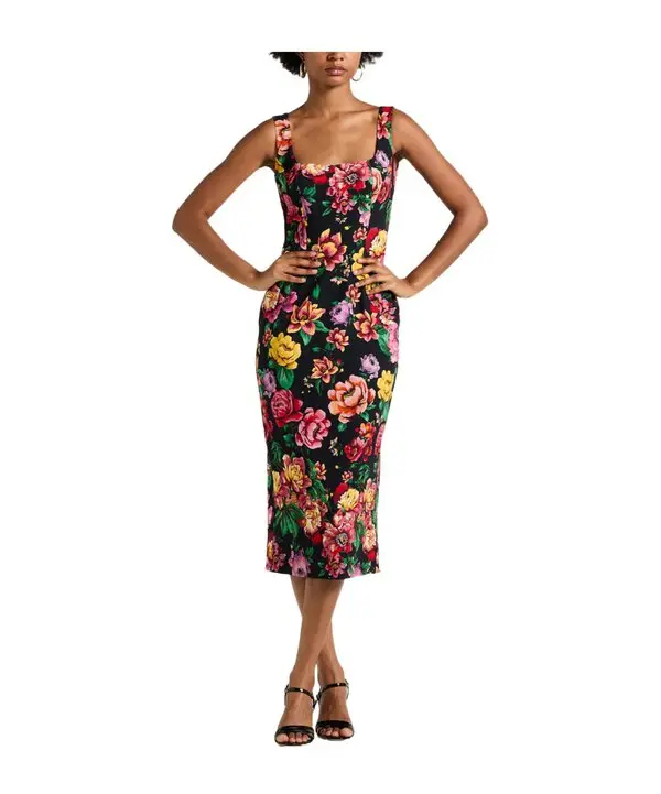 Dolce & Gabbana Floral Print Bodycon Dress