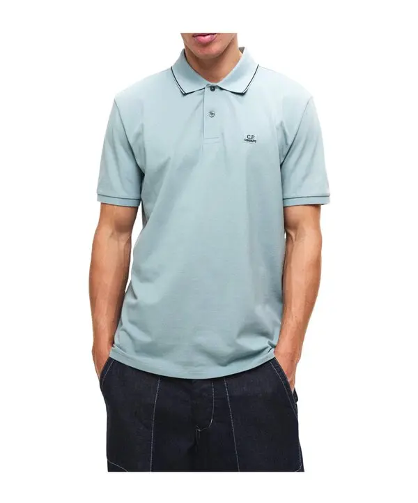 C.P. COMPANY Cotton Shortsleeve Polo Shirt - White