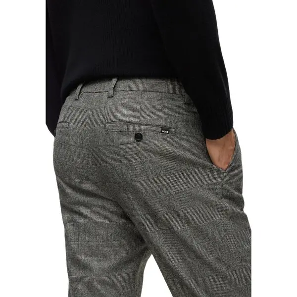 Hugo Boss Plaid Tailored Trousers