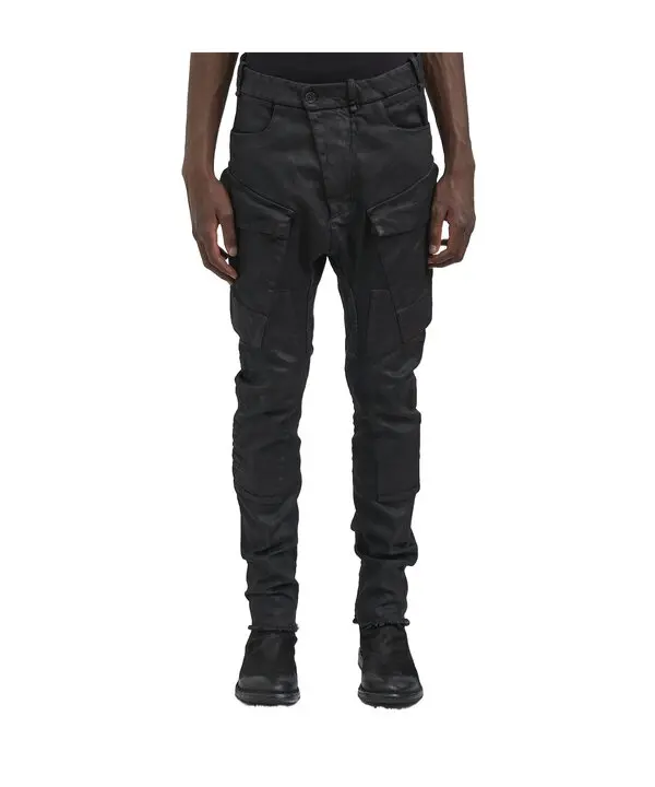 Masnada Casual Trousers With Belt Loops - Black