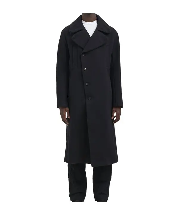 Masnada Long-sleeved Coat - Black