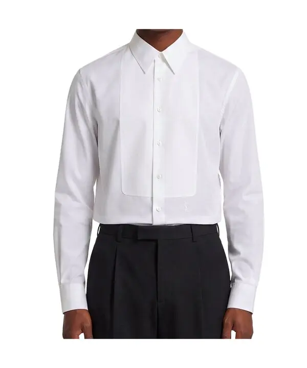 Saint Laurent Long-sleeved Shirt - White