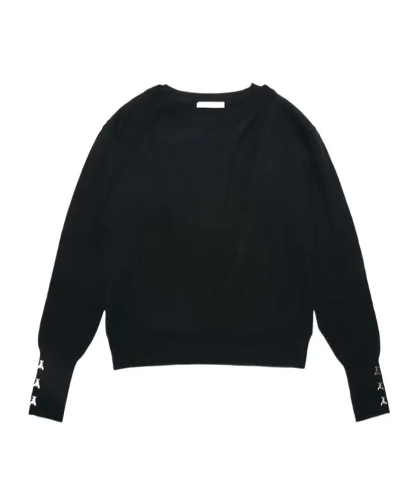 Patrizia Pepe Crew-neck Long-sleeve Knit Top