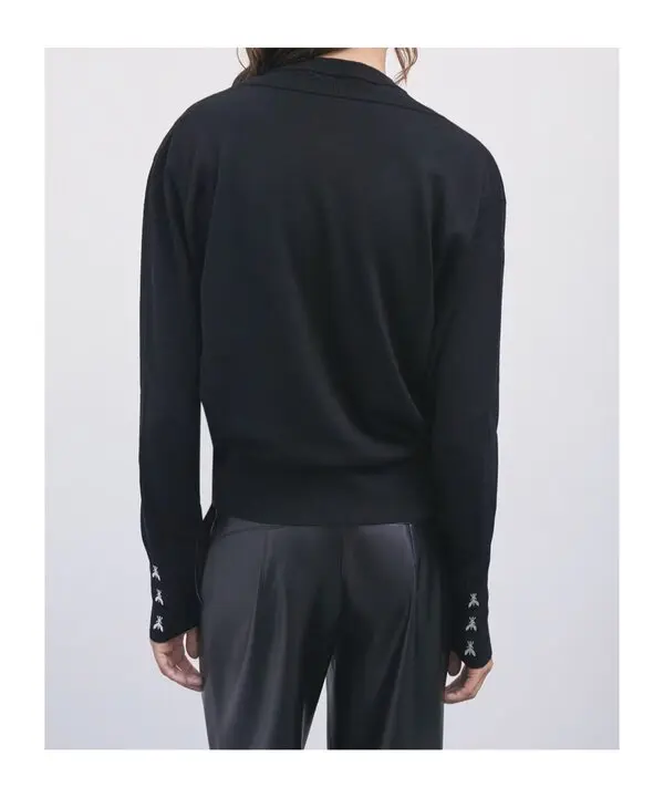 Patrizia Pepe Crew-neck Long-sleeve Knit Top
