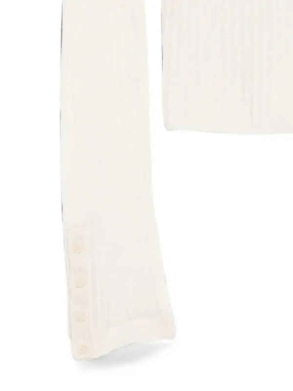 Patrizia Pepe Ribbed Funnel-neck Knit