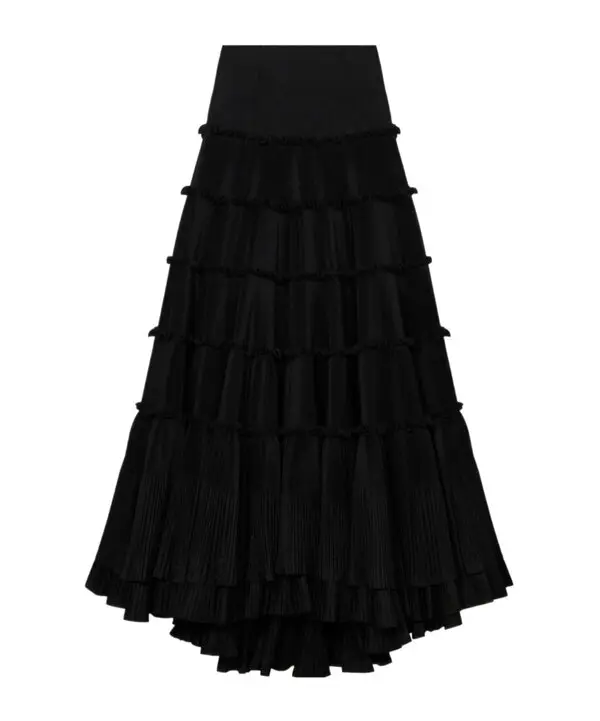 Blumarine Ruffle Detail Midi Skirt