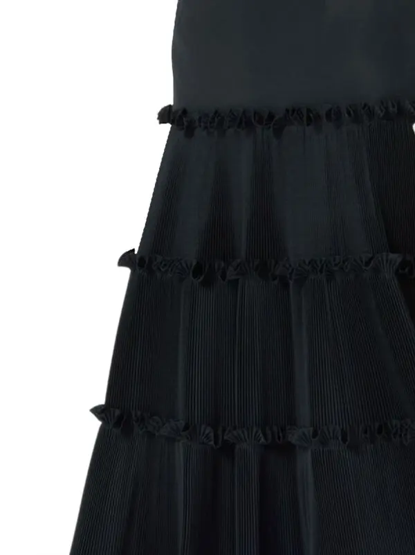 Blumarine Ruffle Detail Midi Skirt