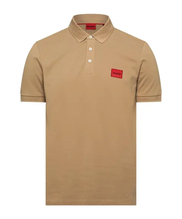Hugo Boss Solid Color Polo Shirt - Nude