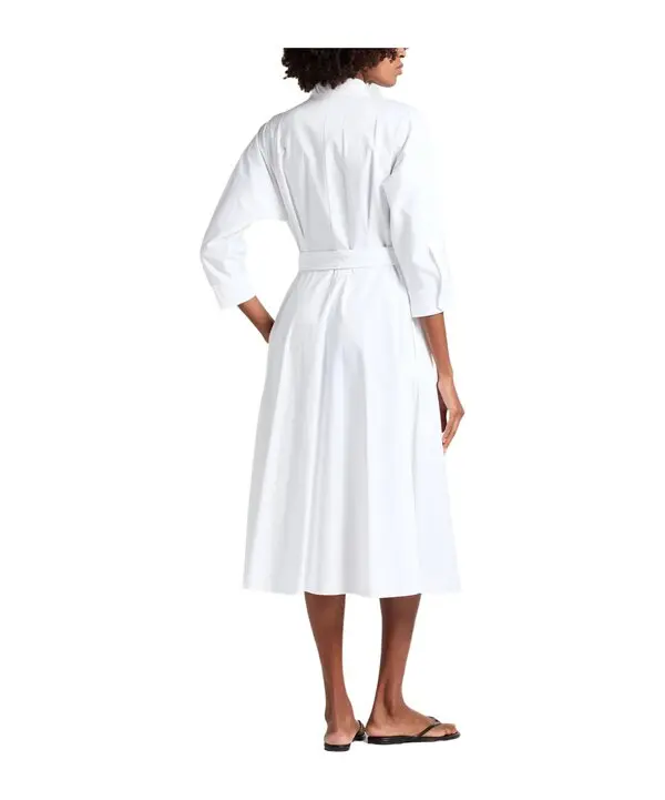 Max Mara Long Sleeve Belted Shirt Dress
