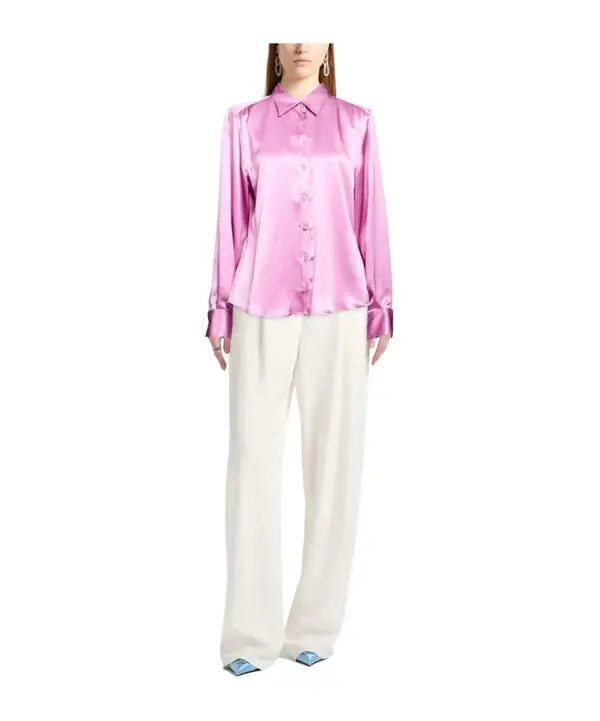 Dolce & Gabbana Solid-colored Satin Shirt