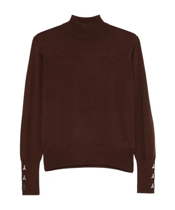 Patrizia Pepe Embellished Turtleneck Knit