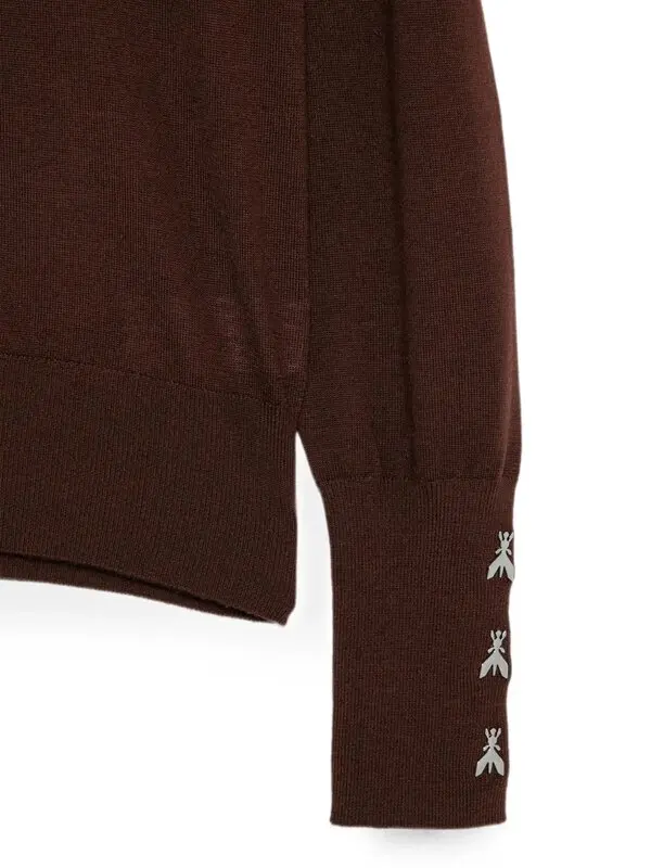 Patrizia Pepe Embellished Turtleneck Knit