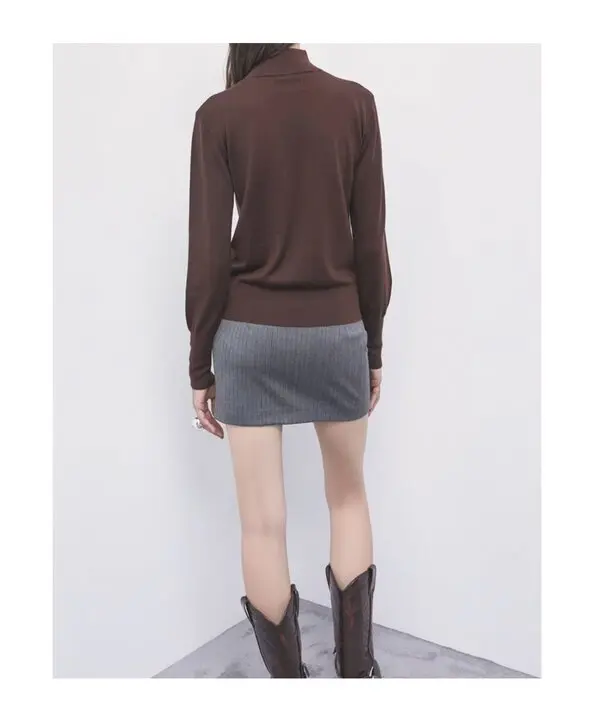 Patrizia Pepe Embellished Turtleneck Knit