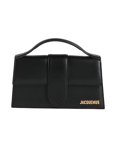 Jacquemus Medium Shiny Leather Shoulder Bag - Black