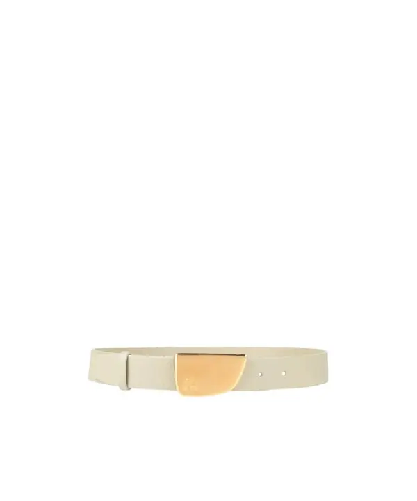 Burberry Minimalist Solid Color Genuine Leather Belt