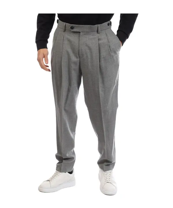 Hugo Boss Plaid Suit Trousers