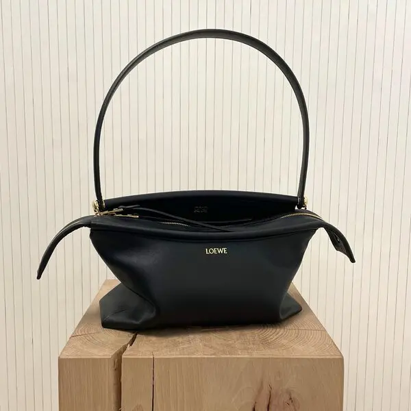 Loewe Small Whisker Bag In Glazed Calfskin