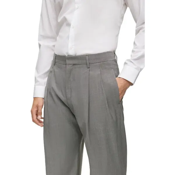 Hugo Boss Plaid Tailored Trousers