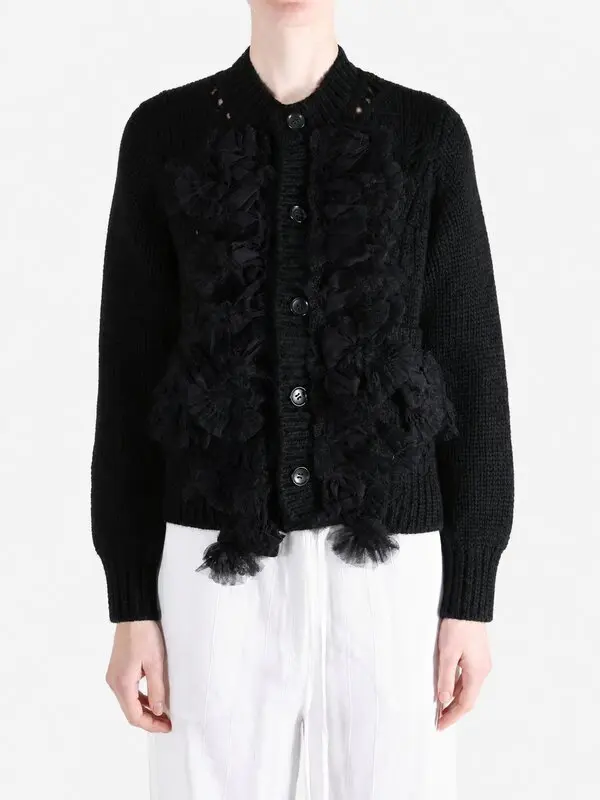 Comme Des Garçons Long-sleeved Cardigan