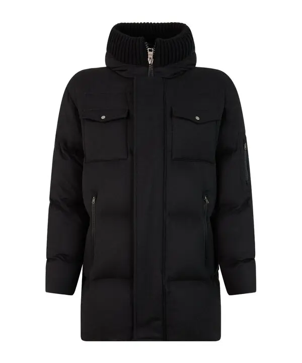 Herno Quilted Padded Coat - Black