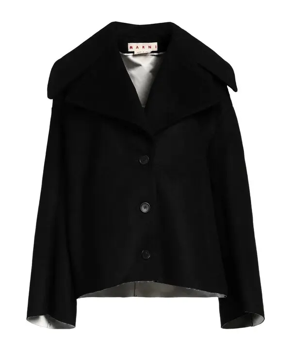 Marni Single-breasted Coat - Black