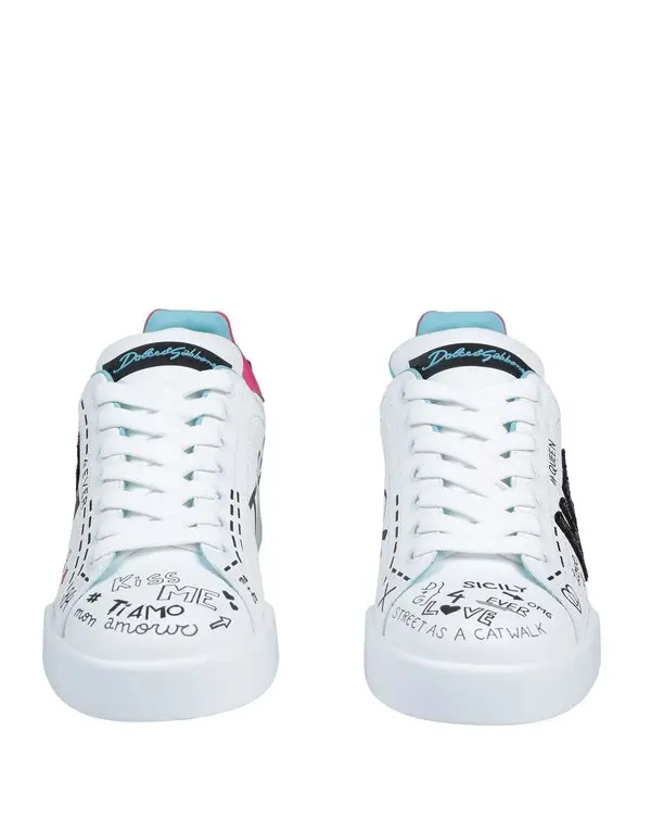 Dolce & Gabbana Multicolor Leather Low-top Casual Shoes