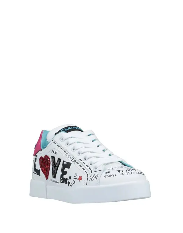 Dolce & Gabbana Multicolor Leather Low-top Casual Shoes