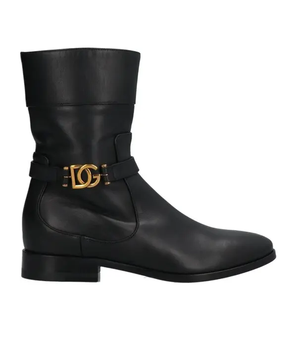 Dolce & Gabbana Strap Detailing Ankle Boots