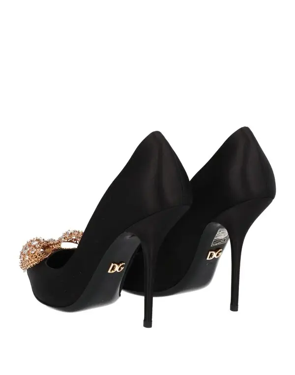 Dolce & Gabbana Satin Bow Thin-heeled Shoes