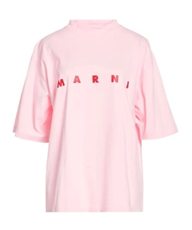 Marni Stylish And Versatile Crew Neck T-shirt - Pink