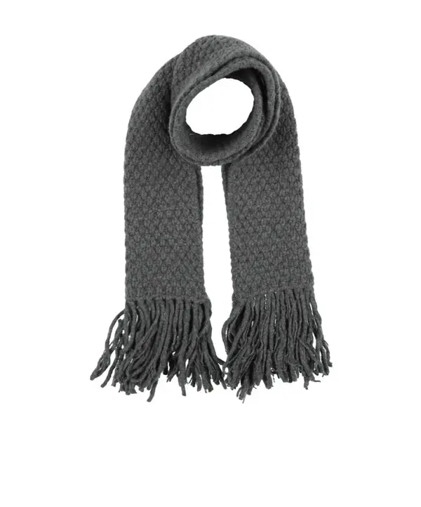 MAISON MARGIELA Solid Color Wool Scarf - Black
